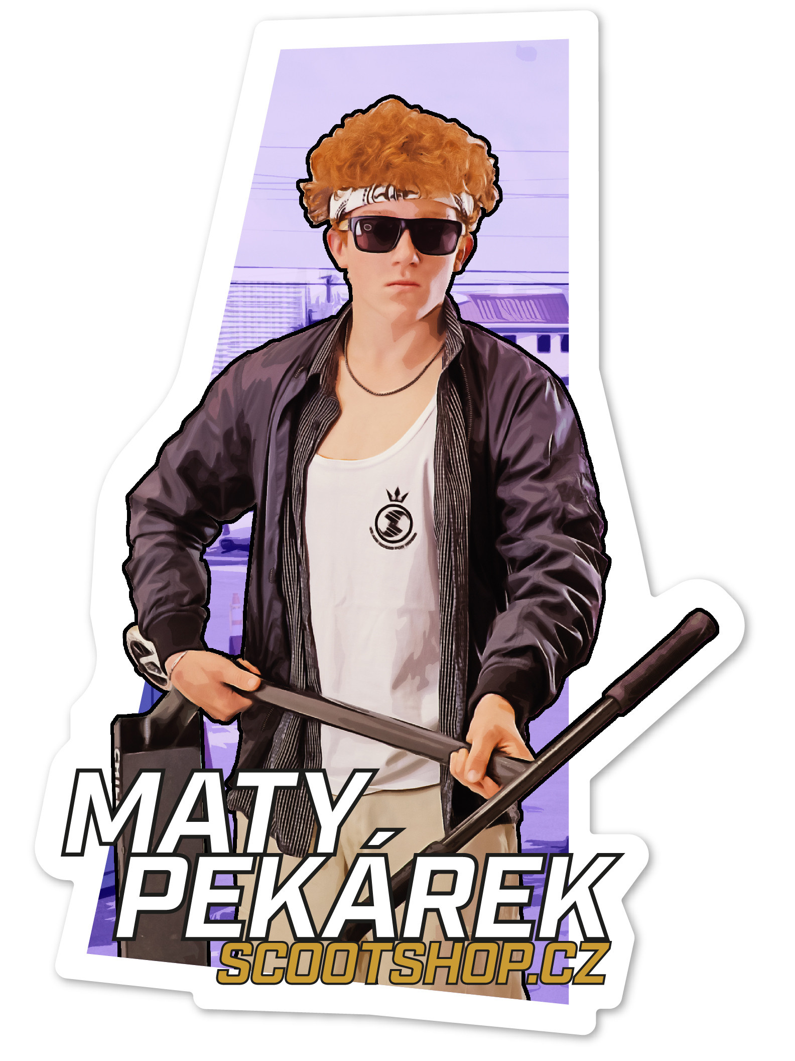 Samolepka Scootshop.cz Rider Maty Pekárek