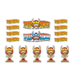 Speed Demons Logo Sticker Sheet